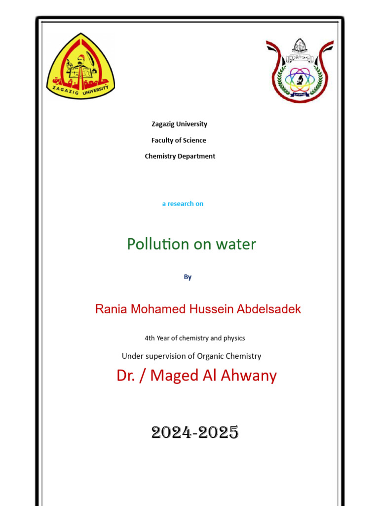 final project | PDF | Eutrophication | Water Pollution final project | PDF | Eutrophication | Water Pollution
