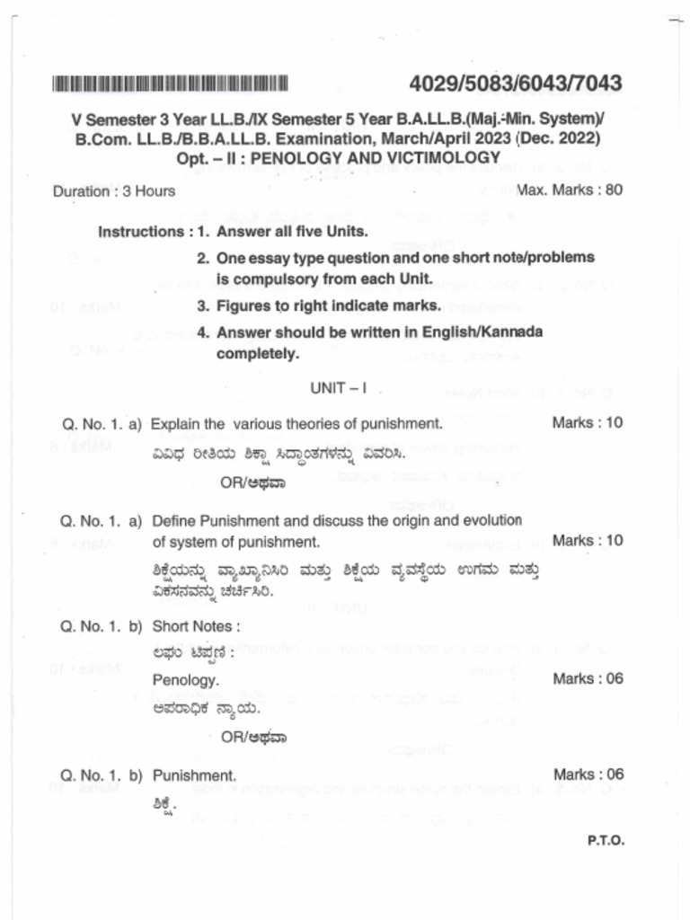 B Penologyand Victimology Apr 202380 | PDF