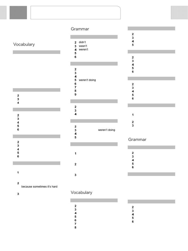 GI AmE Level 3 WB Key | PDF