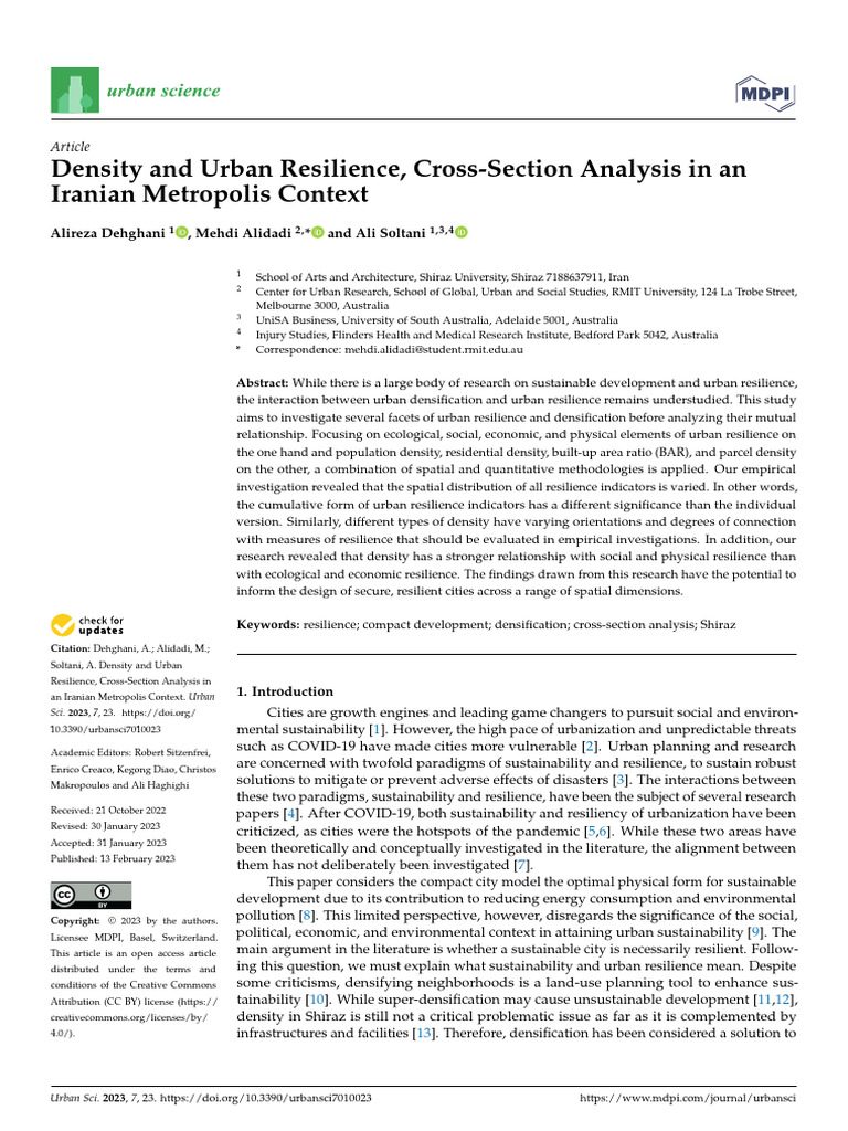 Method density-and-urban-resilience-cross-section-analysis-in-an-1g9rdntm | PDF | Ecological ...