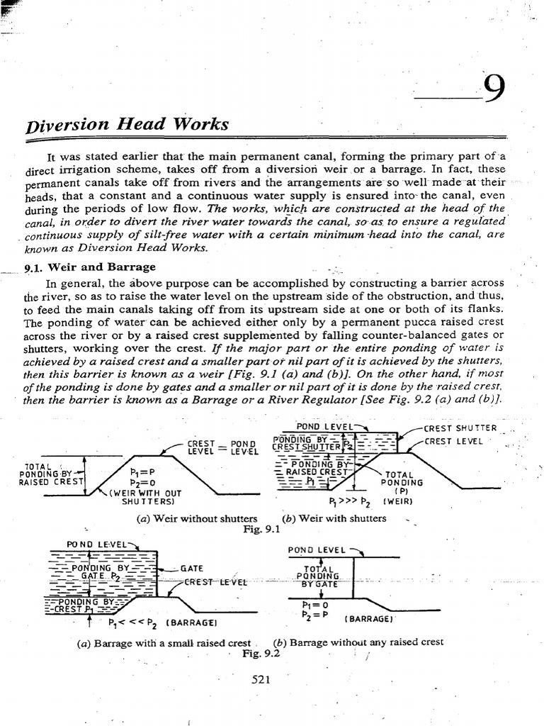 Diversion Headworks | PDF | River | Earth Sciences
