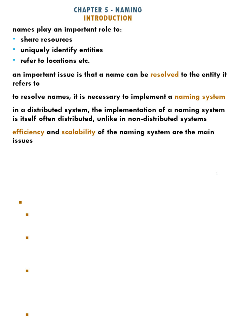 Chapter 5-Naming | PDF | Domain Name System | Computer Science