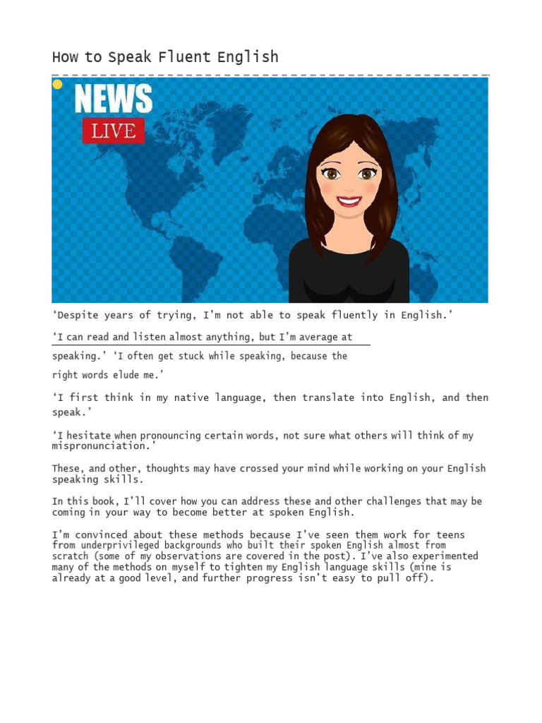 How To Speak English Fluently in 30 Days | PDF | Vocabulary | English ...