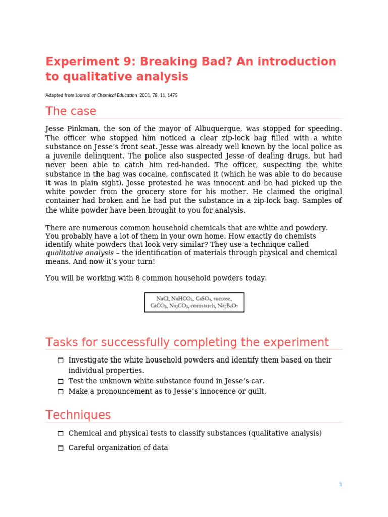 Qualitative Analysis Laboratory | PDF | Carbonate | Chemical Substances