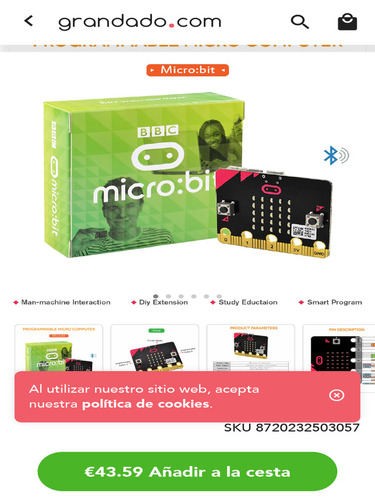 Kit de Iniciación de Programación de Codificación Educativa STEM para BBC Micro TABLERO DE ...