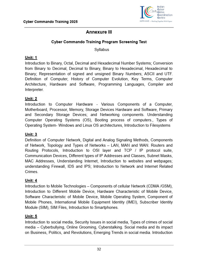 Cyber Commando Screening Test | PDF | Computer Network | Ip Address