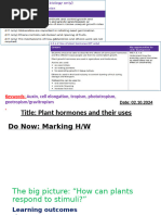 Tropisms - IGCSE Biology Revision Notes | PDF | Auxin | Root