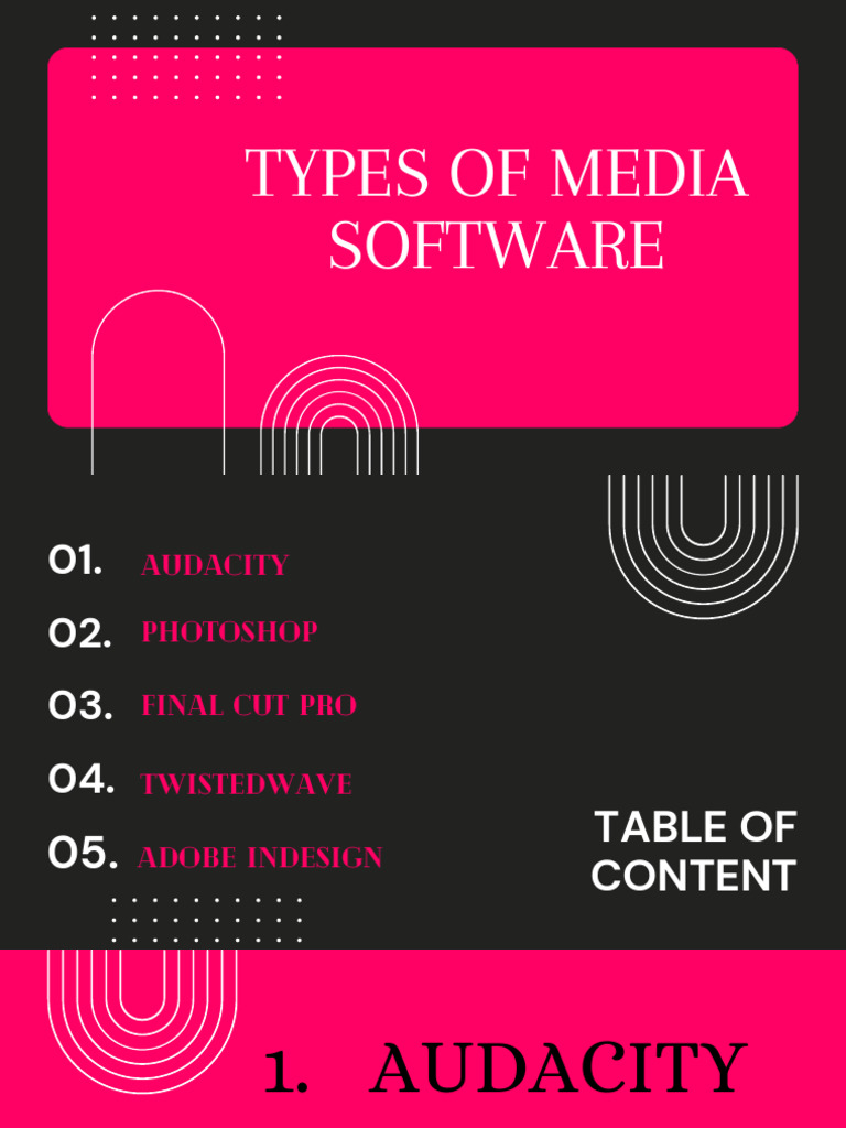 Bhoomi Singh - Types of Media Softwares | PDF | Page Layout | Adobe ...