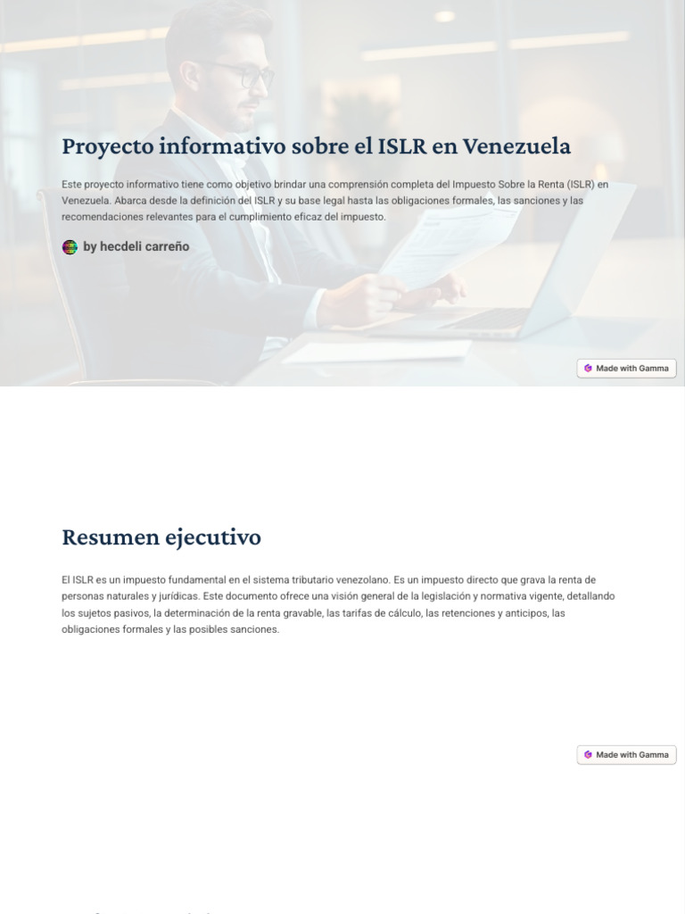 Guía Completa del ISLR en Venezuela | PDF | Impuestos | Impuesto sobre ...