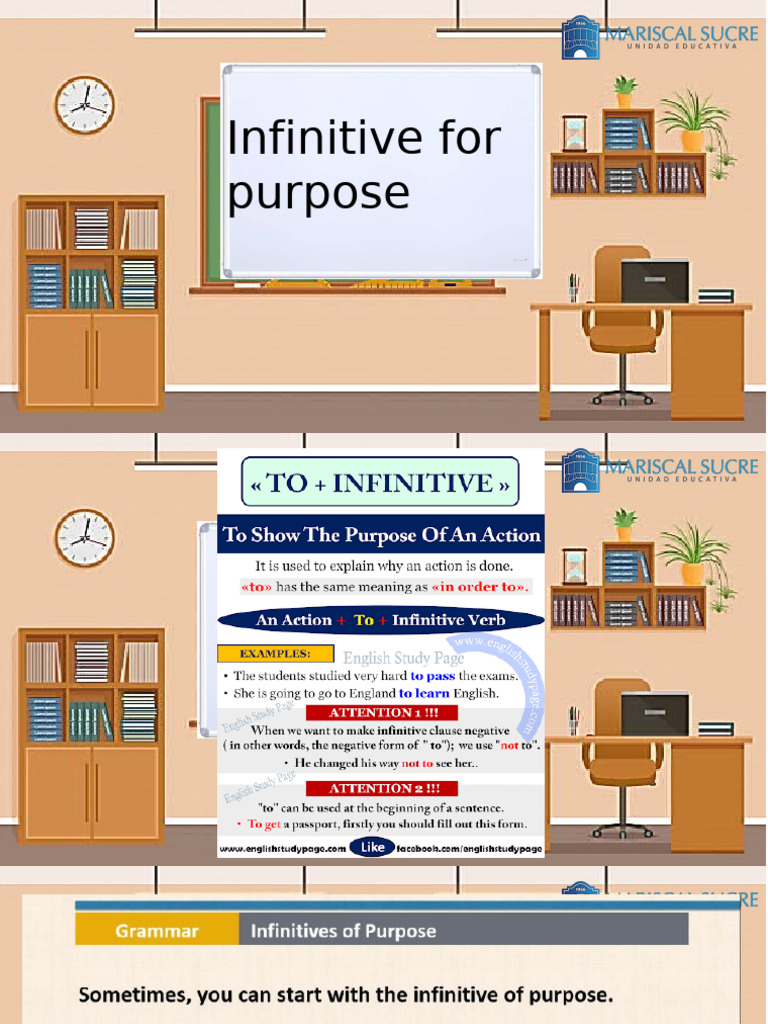 Infinitive for Purpose | PDF