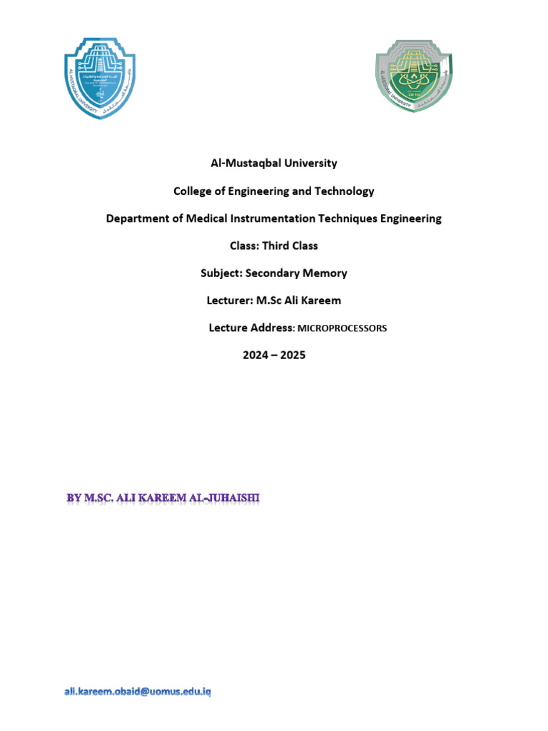 lec3-microprocess | PDF | Computer Data Storage | Disk Storage