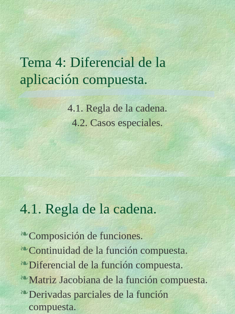 Tema 4 CII | PDF | Derivado | Física