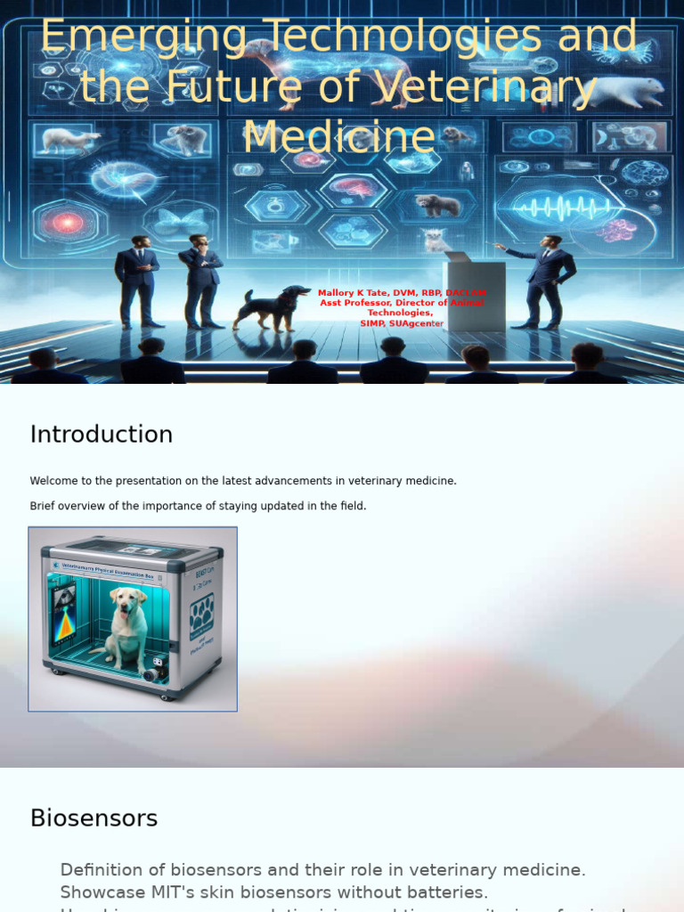 Advancements in Veterinary Medicine | PDF | Medical Imaging ...