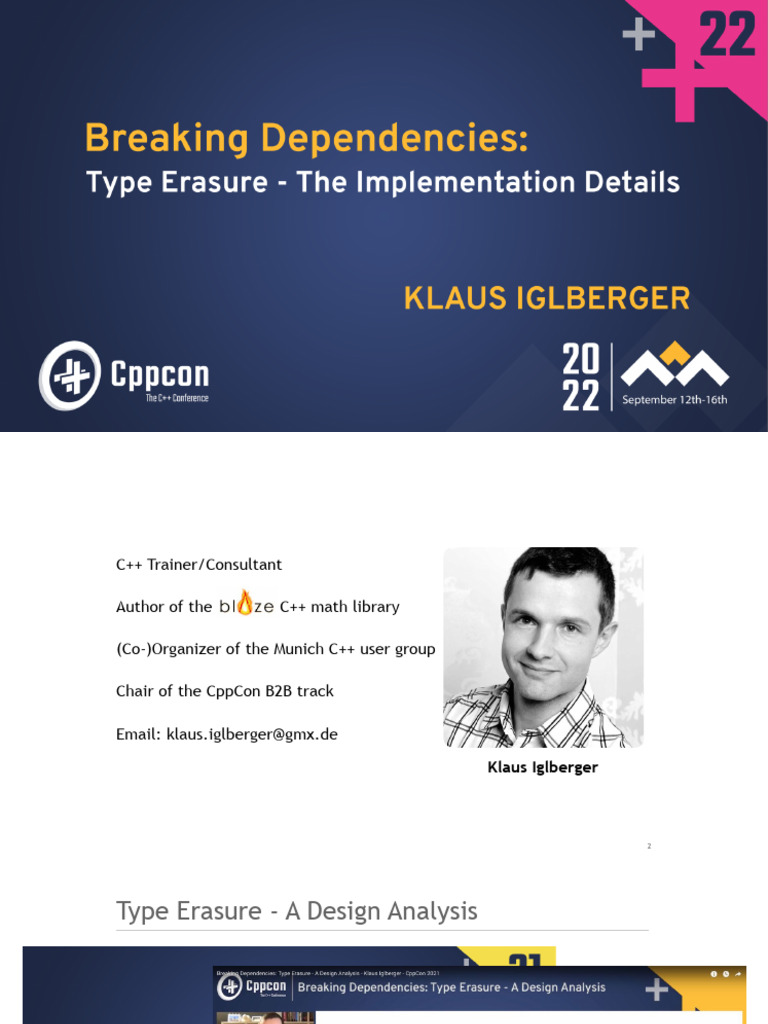 Type Erasure The Implementation Details Klaus Iglberger CppCon 2022 ...