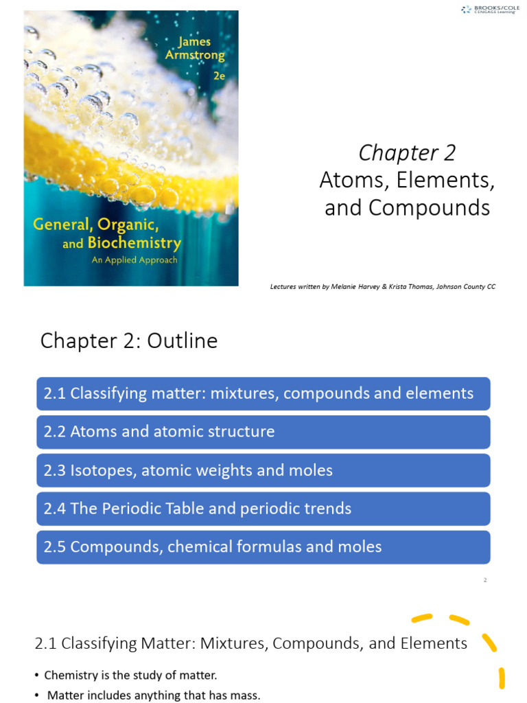 CRV - Spring - 2025 - Chapter 2 - Atoms Elements and Compounds | PDF ...