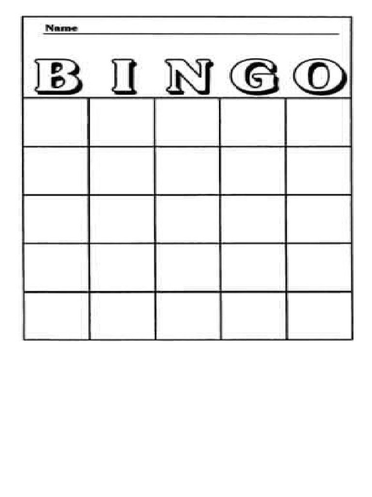 Bingo Chart | PDF