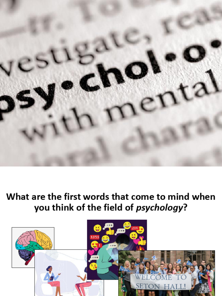 Psych 100 Intro To Course | PDF | Psychology | Psychological Concepts