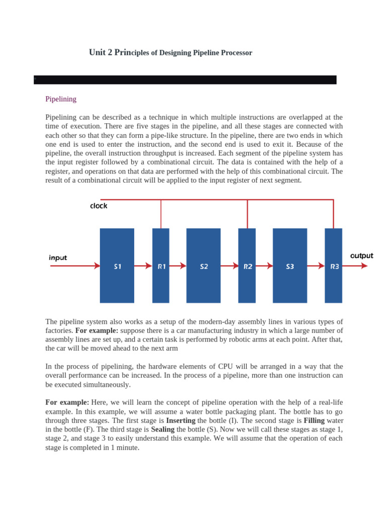principles of Designing pipelined processor-1 | PDF | Central Processing Unit | Computer Network