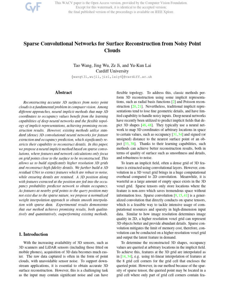 Wang_Sparse_Convolutional_Networks_for_Surface_Reconstruction_From_Noisy_Point_Clouds_WACV_2024 ...