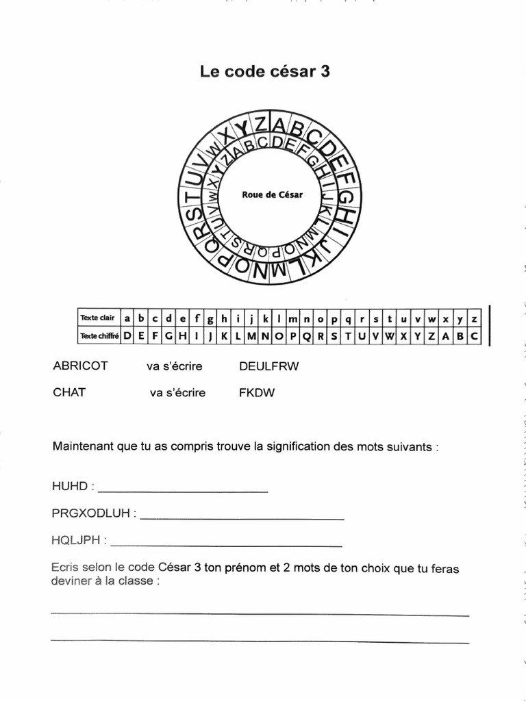 Code Cesar Methode | PDF