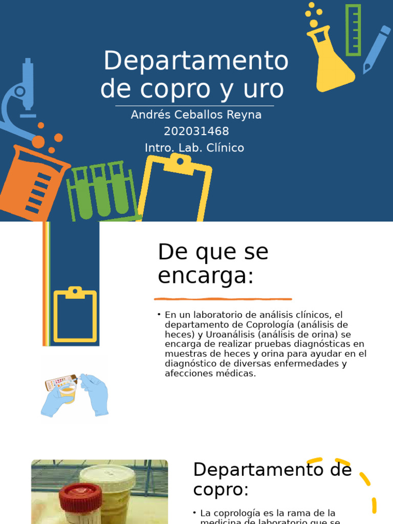 Departamento de Copro y Uro | PDF | Heces | Orina