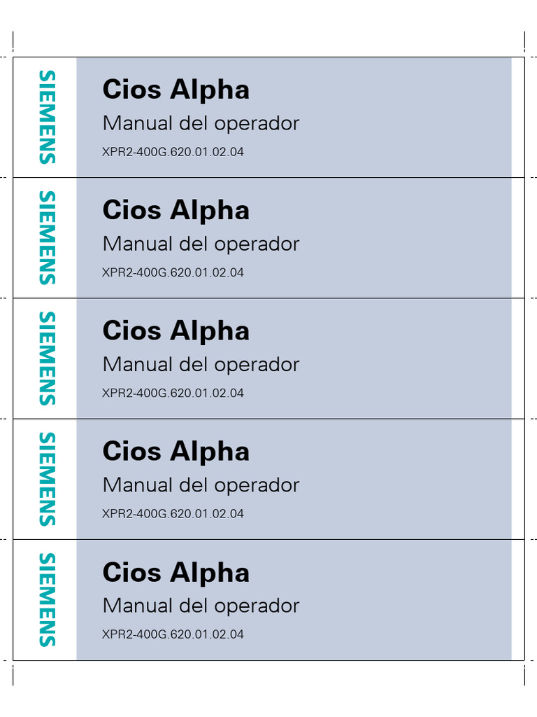 Manual Cios Alpha | PDF | Software | Conector eléctrico