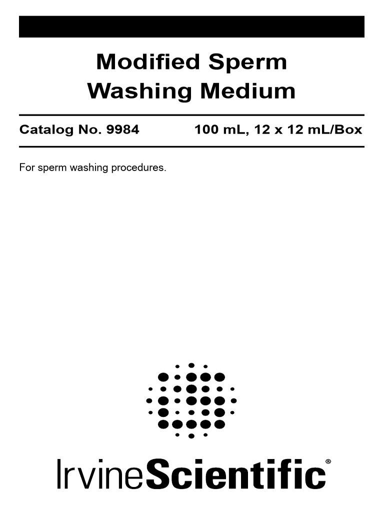 Modified Sperm Washing Medium Guide | PDF | Hepatitis C | Sodium