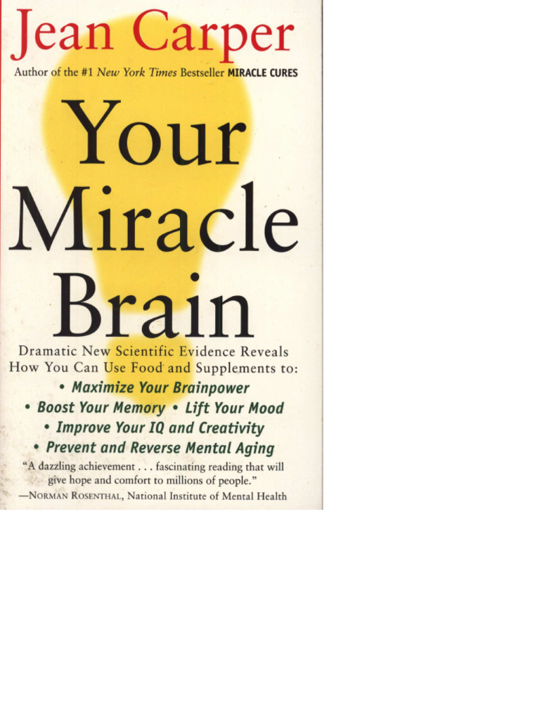 Your Miracle Brain Jean Carper | PDF