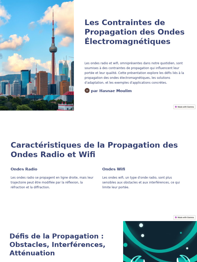 Les Contraintes de Propagation Des Ondes Electromagnetiques | PDF ...