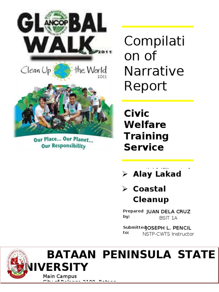 Civic Welfare Training Report: NSTP 001 | PDF