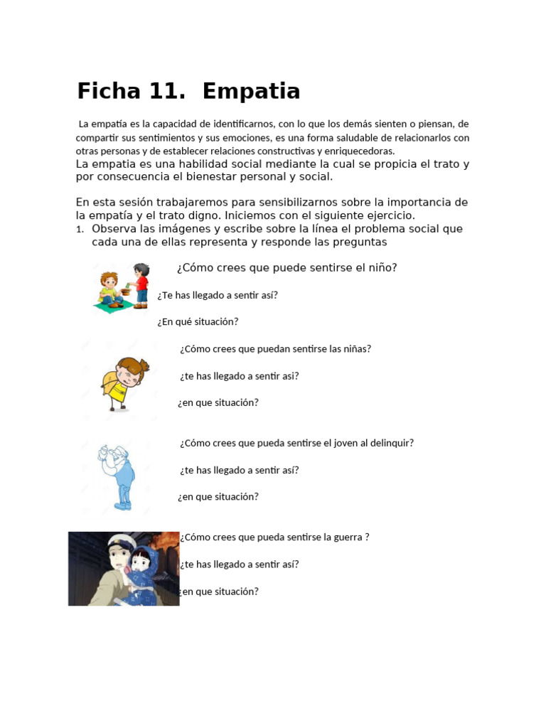 Ficha 11. Tutoria | PDF
