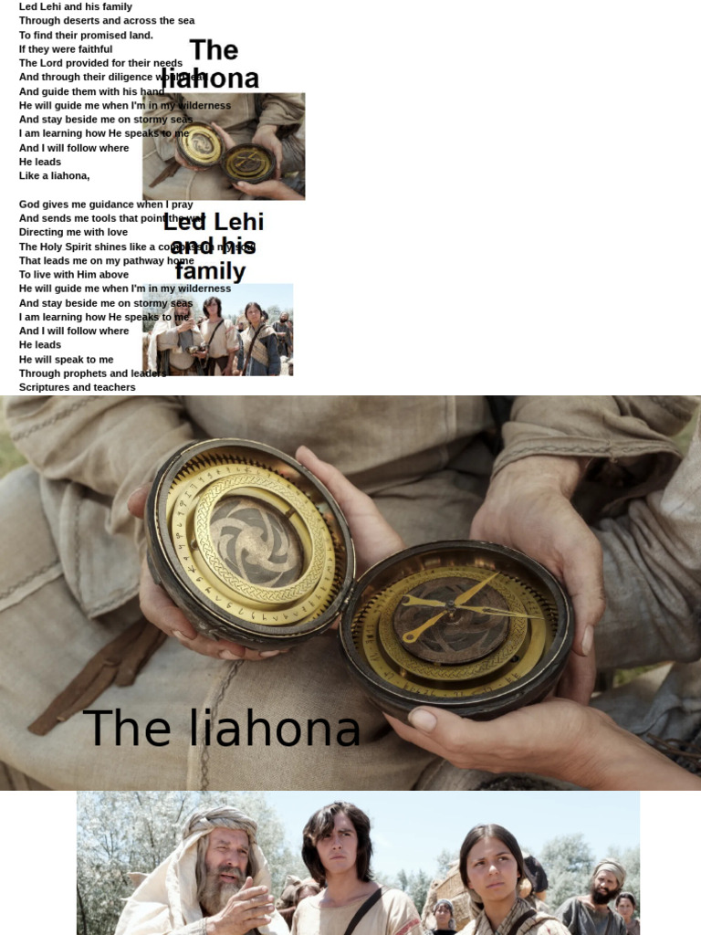 Liahona Song Lyrics and Guidance | PDF
