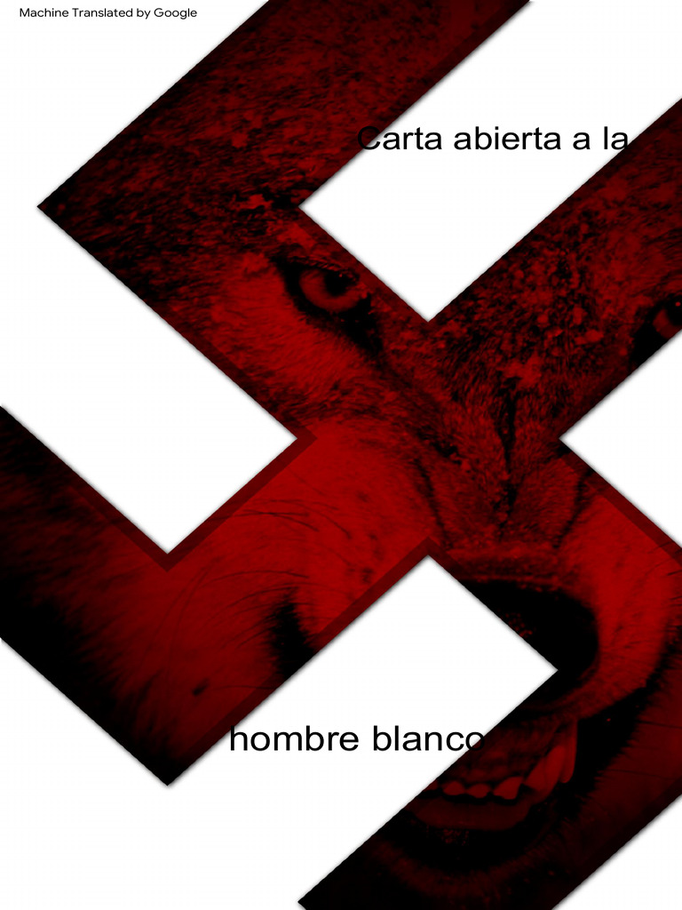 Carta Abierta al Hombre Blanco Open Letter to the White Man - Spanish ...
