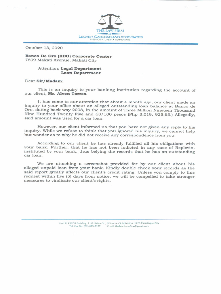 October 13 Letter | PDF