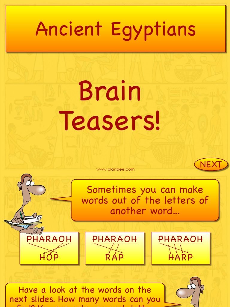 Ancient Egyptians Brain Teasers | PDF | Ancient Egypt | Ancient Africa