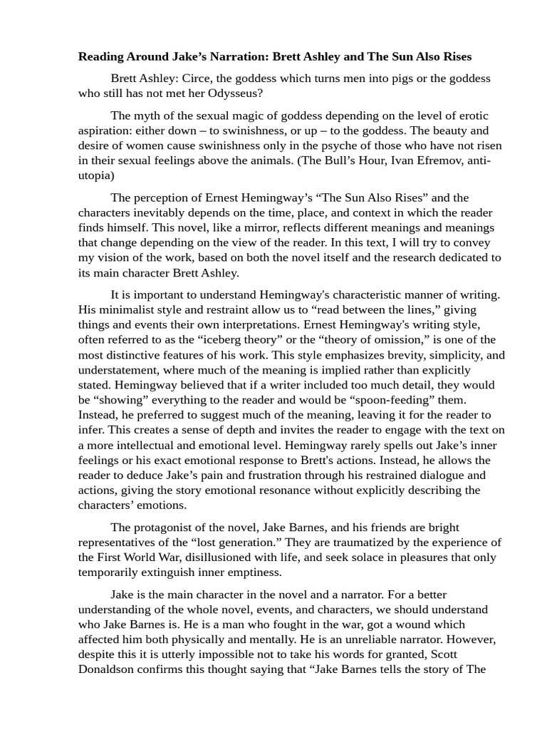 20.11 The Sun Also Rises Al | PDF