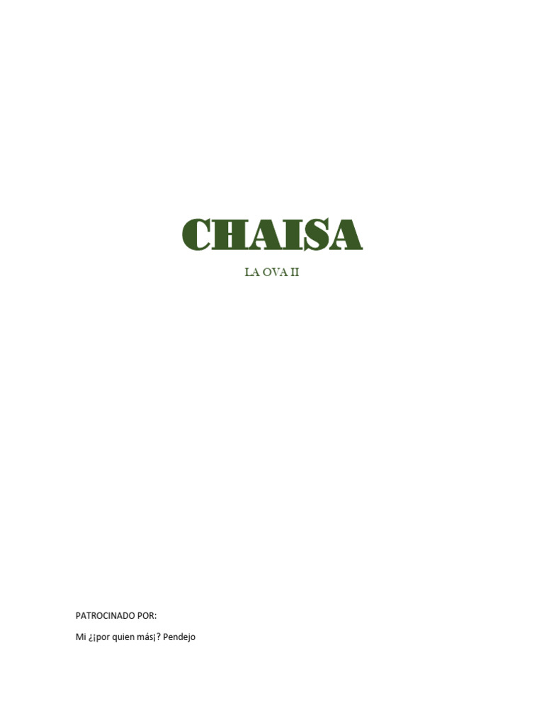 CHAISA | PDF