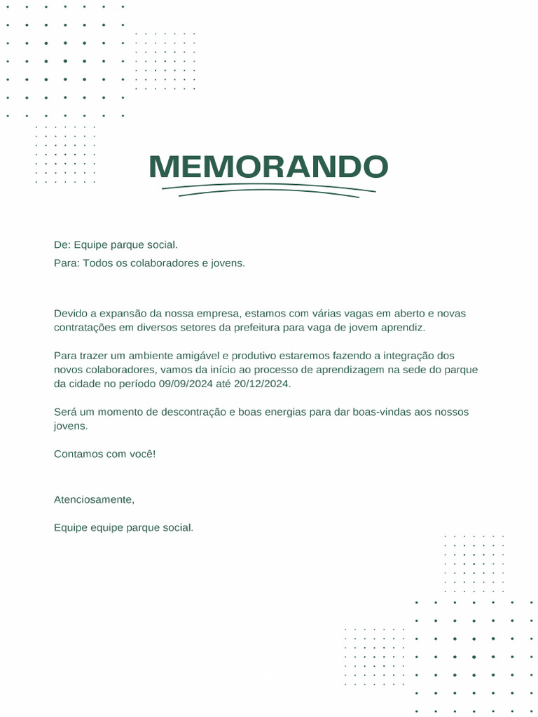 memorando | PDF