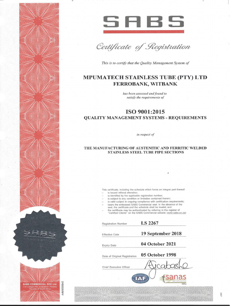 MST Sabs Cert Exp 2021 | PDF