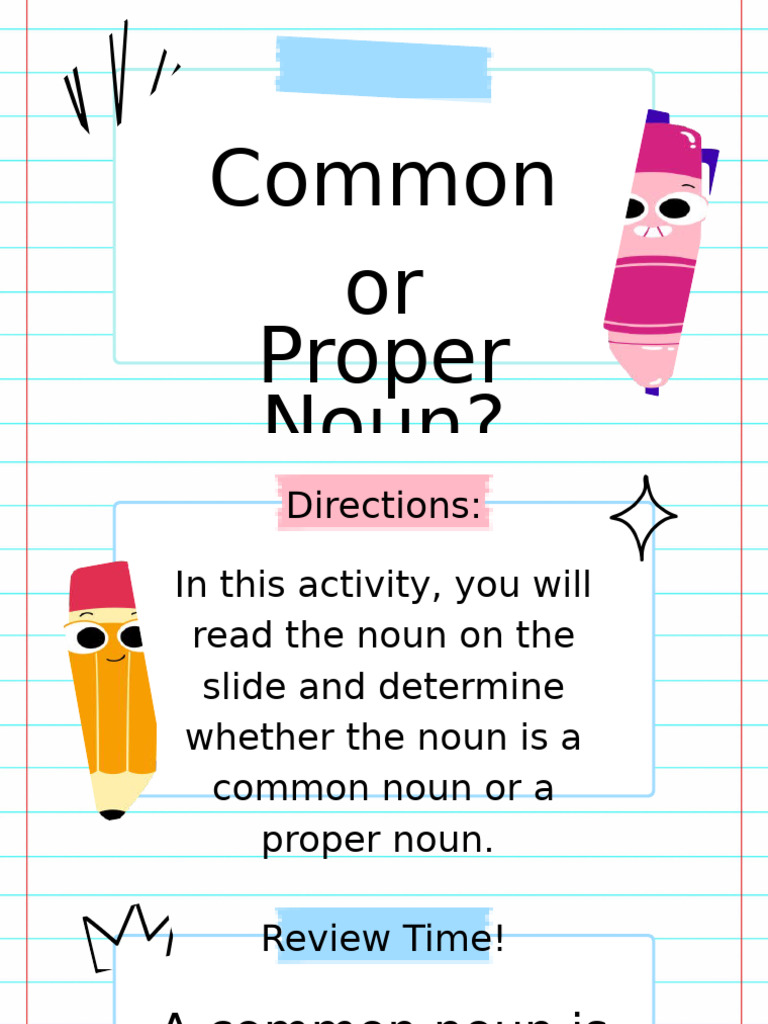 45901_Common or Proper Noun Presentation in Colorful Illustrative Style ...