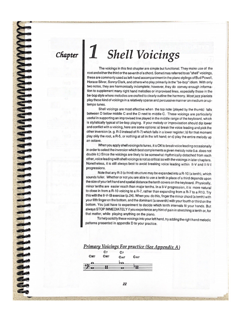 Jazz Keyboard Harmony Chapter 1 - Shell Voicings-4 | PDF