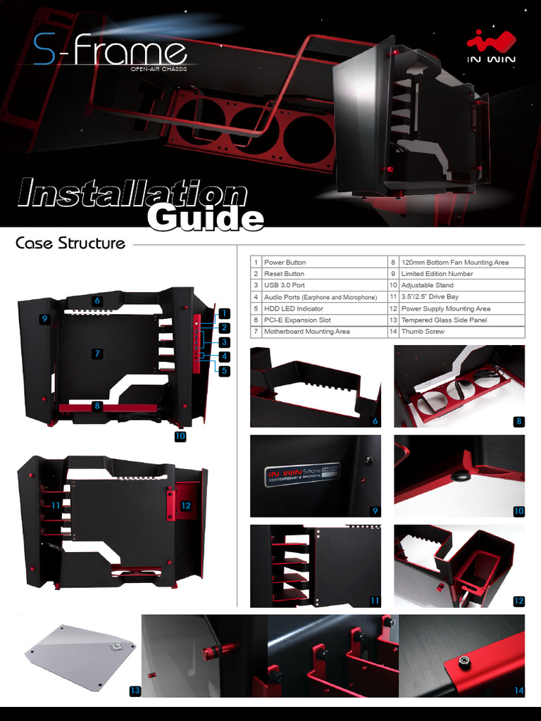 IN WIN S FRAME INSTALLATION GUIDE | PDF | Usb | Electrical Engineering