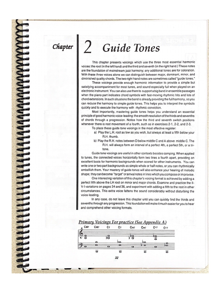 Jazz Keyboard Harmony Chapter 2 - Guide Tones-4 | PDF