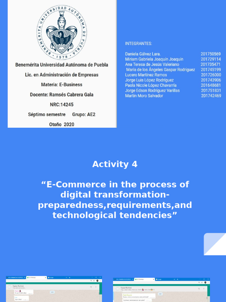 Actividad 4 - E-Commerce in The Process of Digital Transformation ...