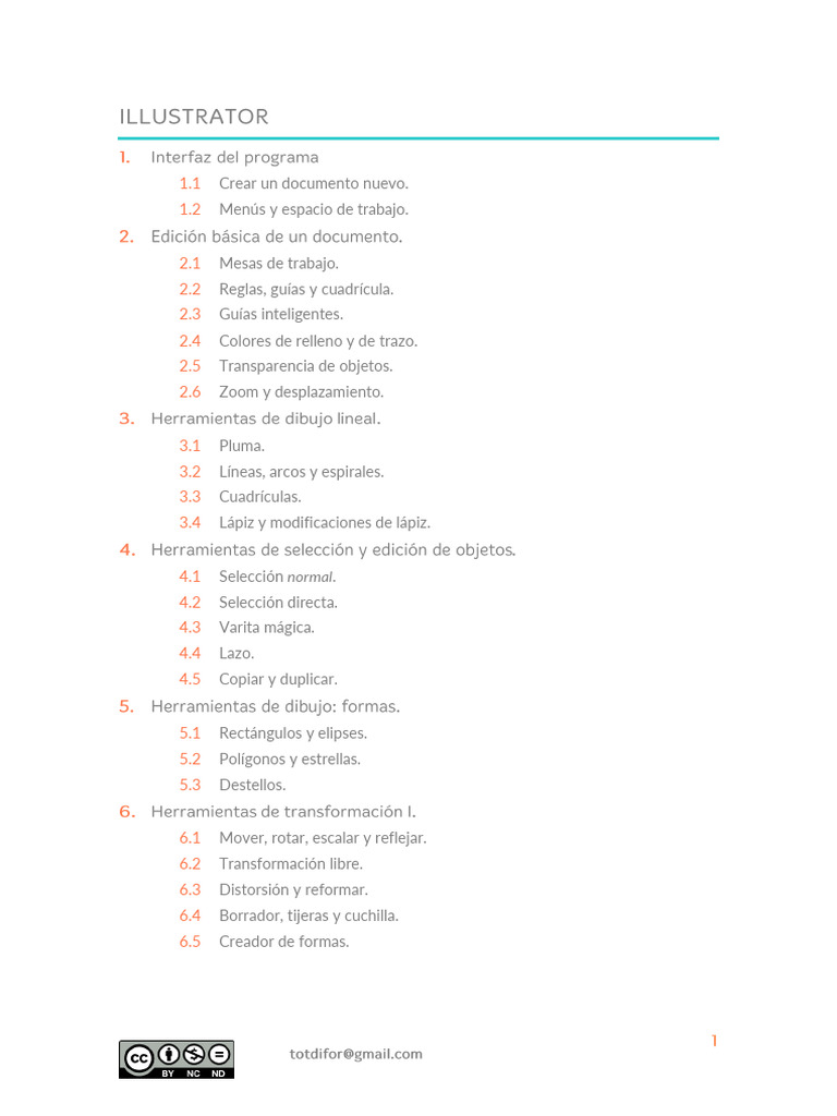 Temario ILLUSTRATOR | PDF