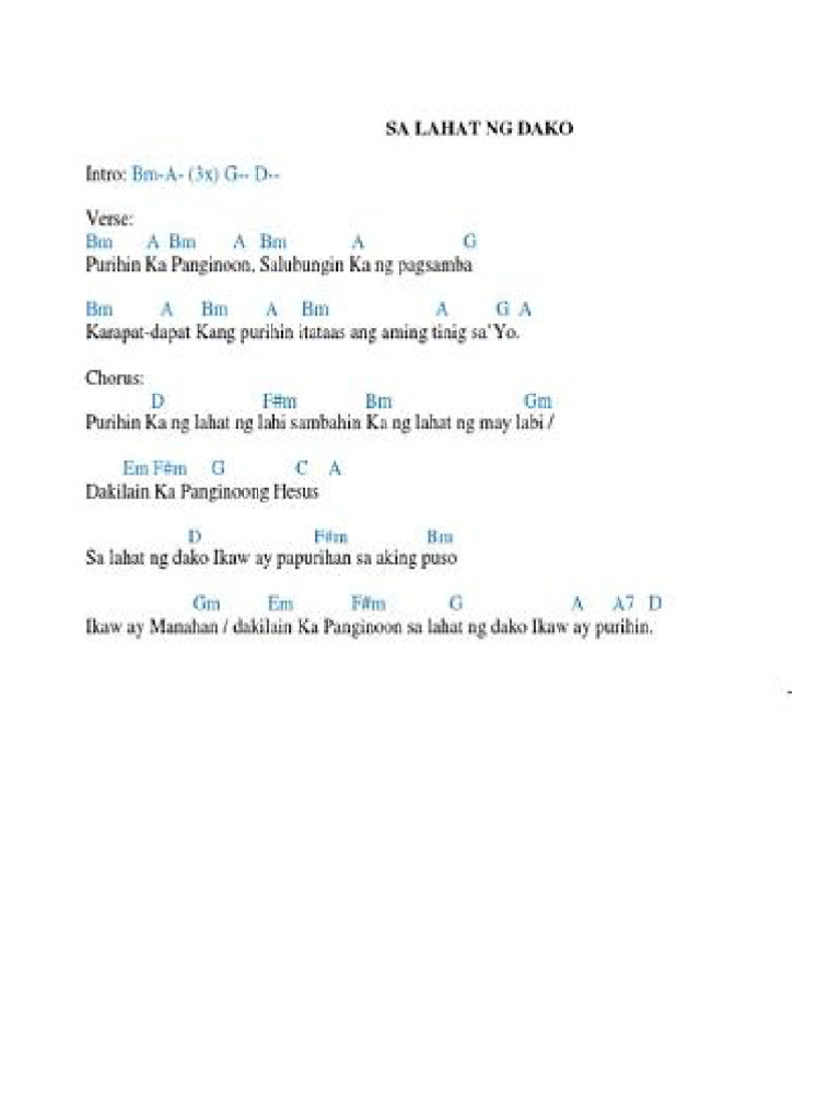 Sa Alahat NG Dako | PDF