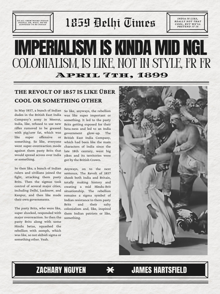 Imperialism Is Kinda Mid PDF | PDF | Indian Rebellion Of 1857 | International Relations