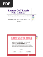 MOON Post-Operative Rotator Cuff Repair Immediate Therapy Protocol ...