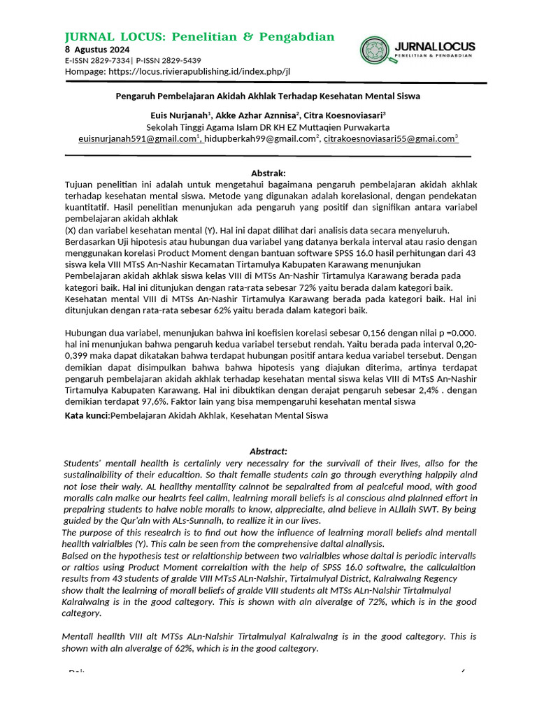 Citra Koesnovisari PAI Journal | PDF