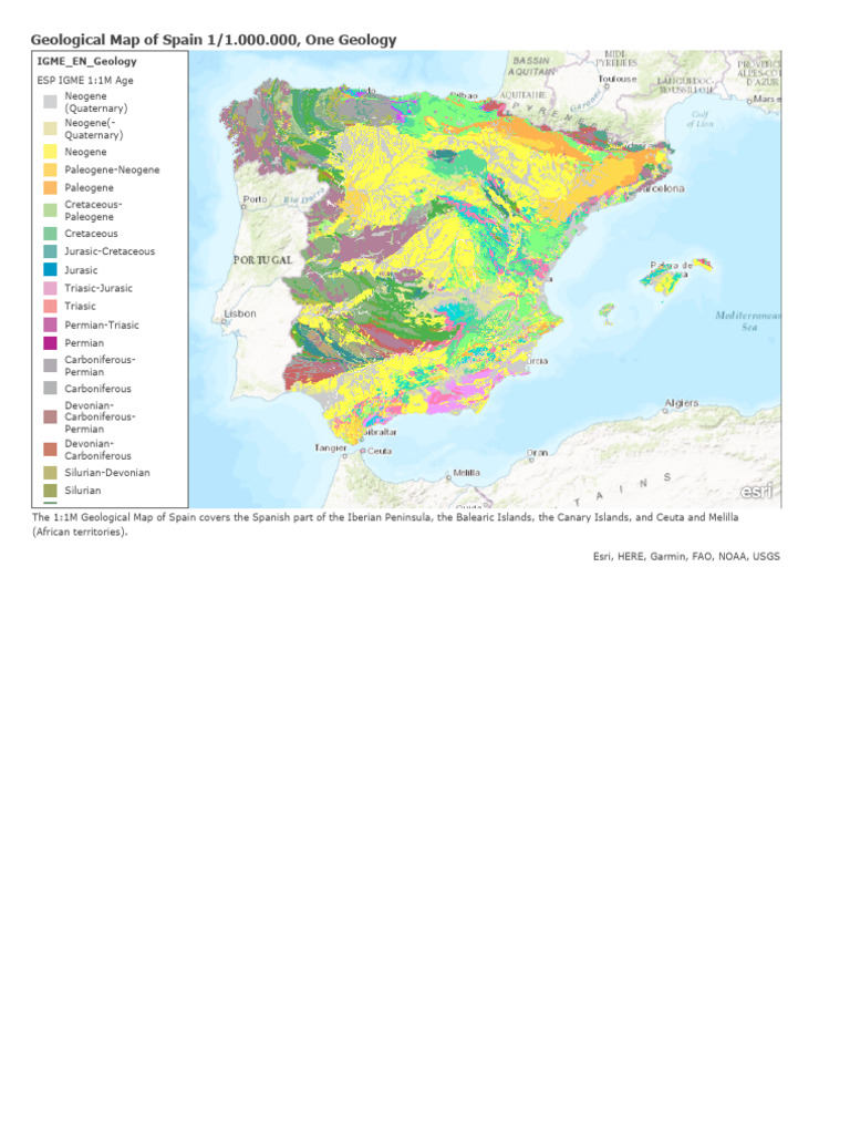 Geological Map of Spain 1 - 1.000 | PDF